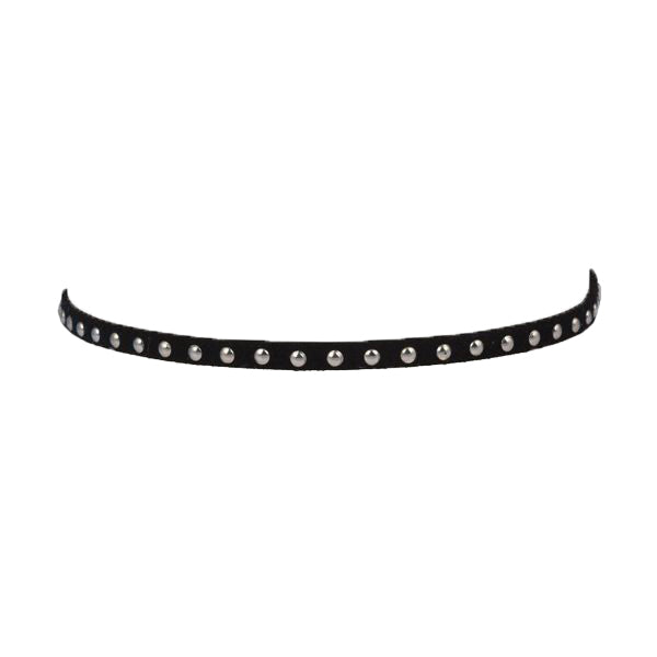 Black and Silver Stud Choker – Hint of Sunshine